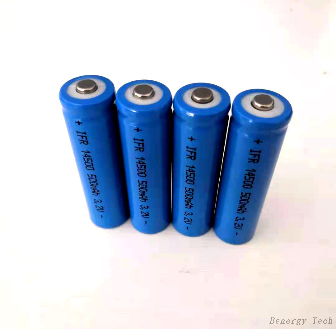 Lifepo4 Battery Cell 14500 3.2V 500mAH AA Battery from China ...